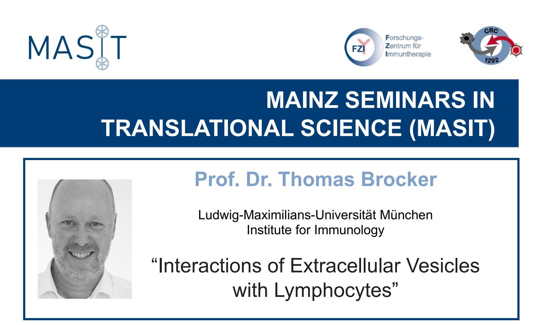 MASIT - Interactions of Extracellular Vesicles with Lymphocytes (Thomas ...