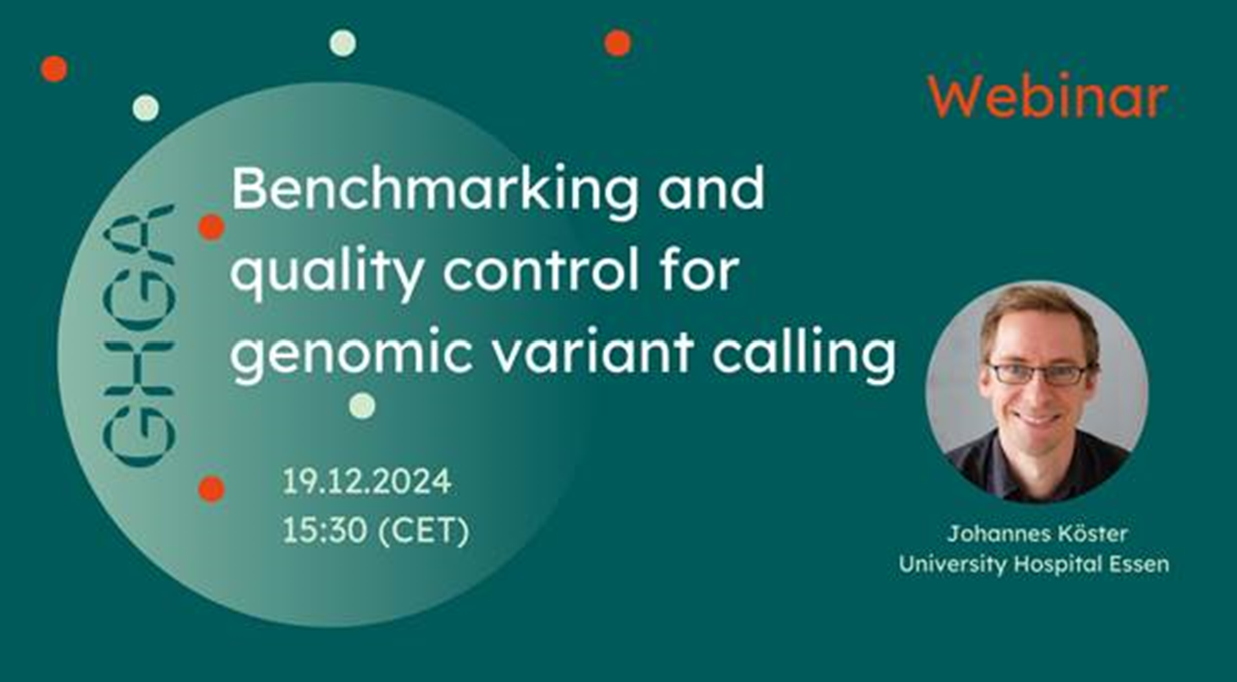GHGA Webinar Series: Benchmarking and Quality Control for genomic variant calling :: DKTK