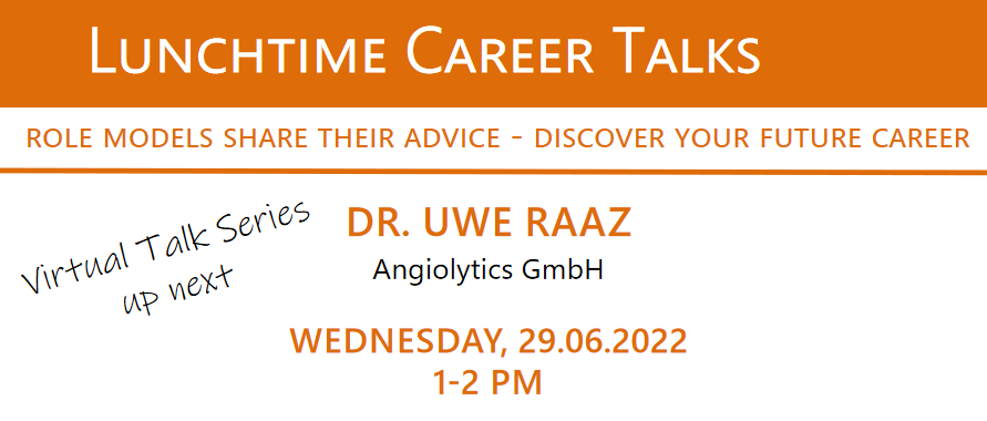 Lunchtime Career Talks: Startup life with Dr. Uwe Raaz :: DKTK